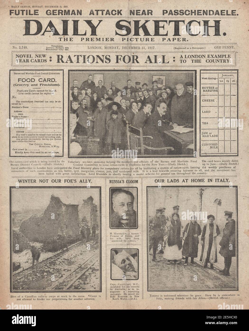 German ration card world war one hi-res stock photography and images ...