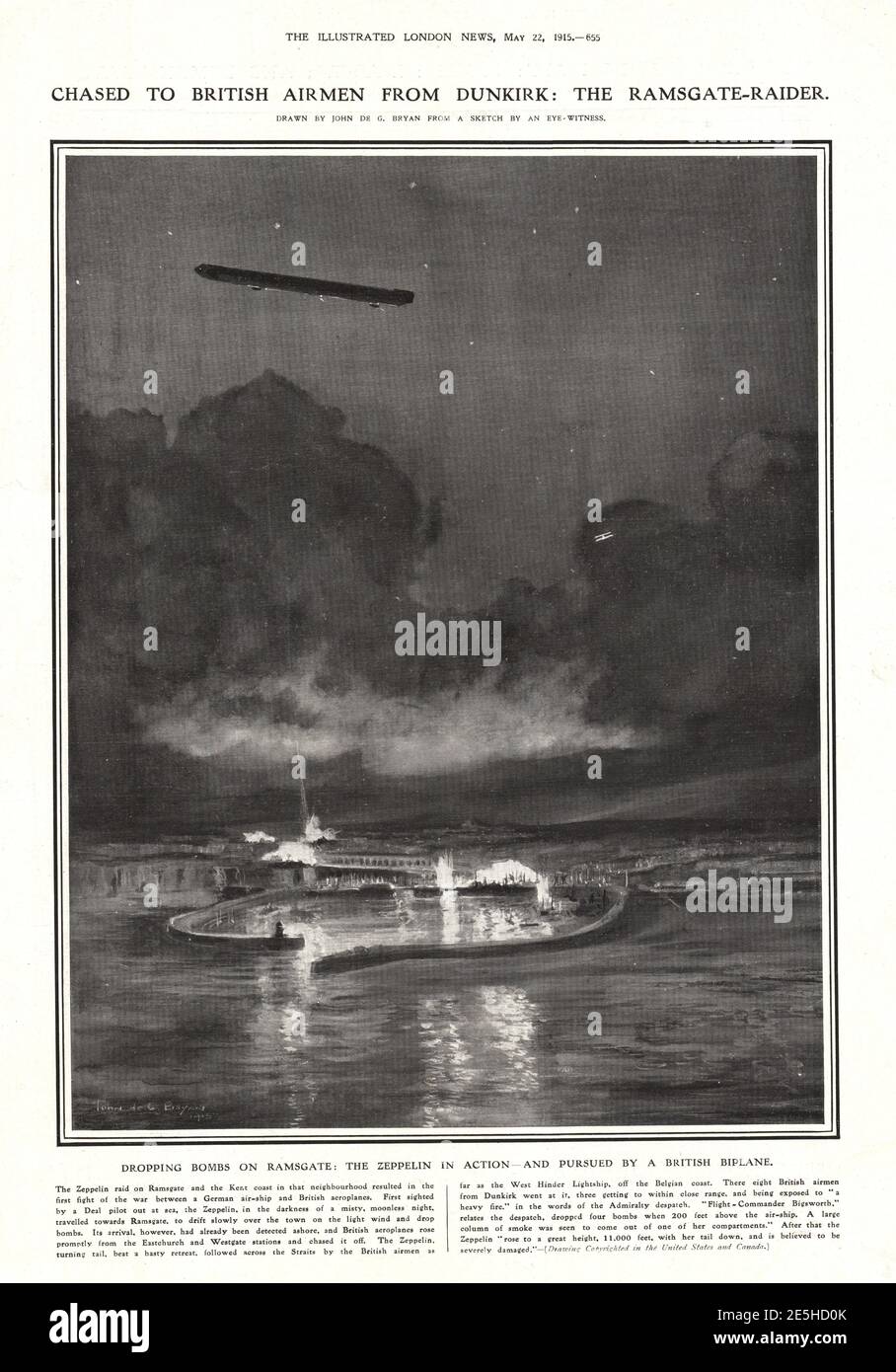 Zeppelin raid on london hi-res stock photography and images - Alamy