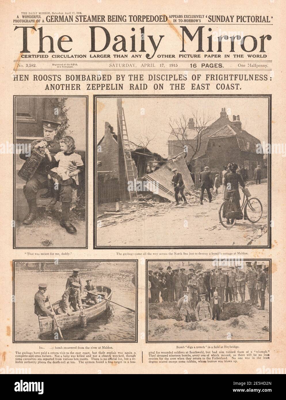 Zeppelin Raid On London High Resolution Stock Photography and Images ...