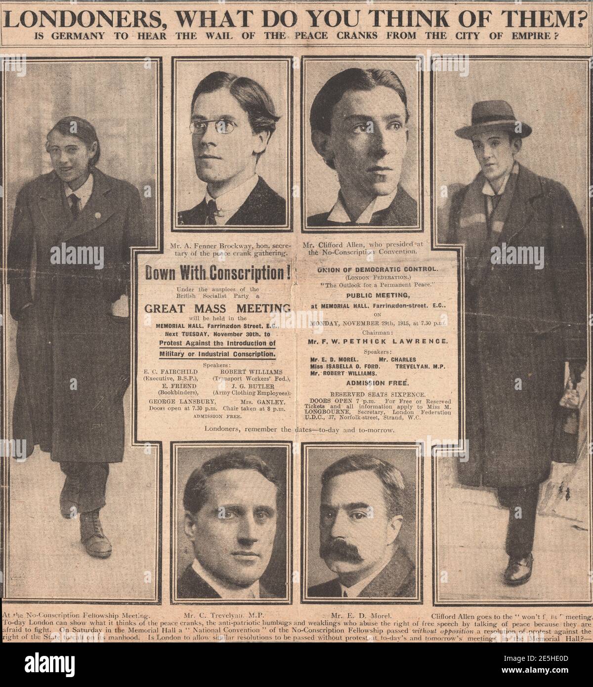 Conscientious objectors newspaper hi-res stock photography and images ...