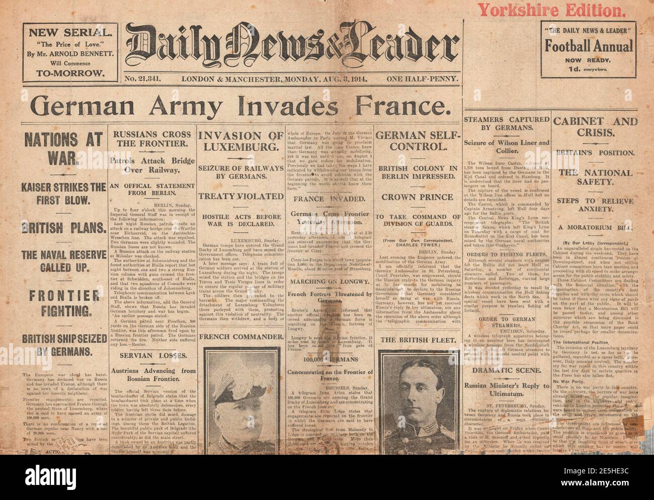 Invasion france newspaper hi-res stock photography and images - Alamy