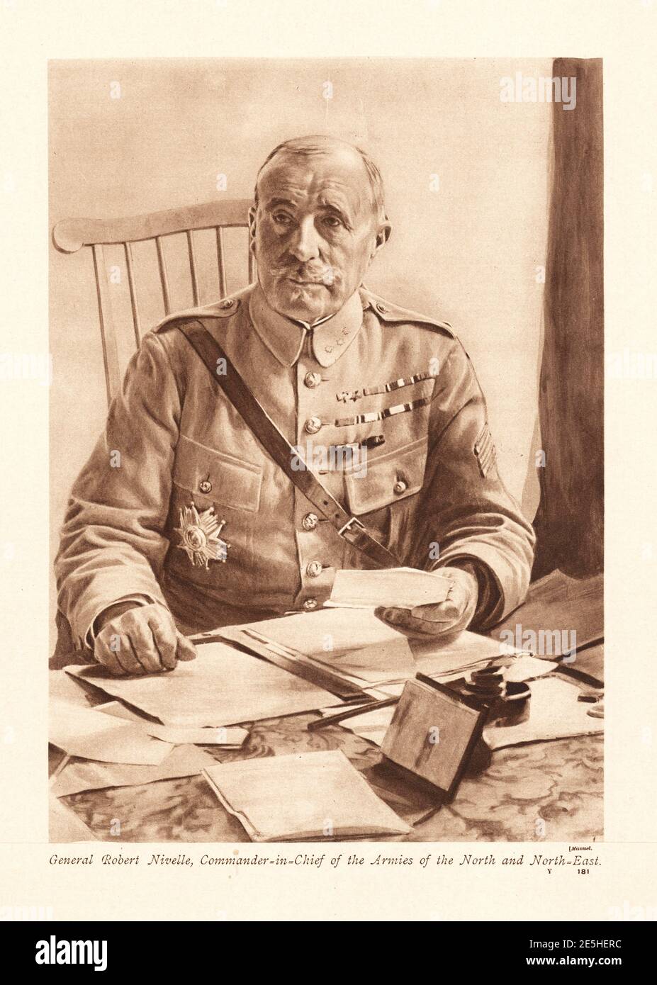 1917 Great War General Robert Nivelle Stock Photo - Alamy