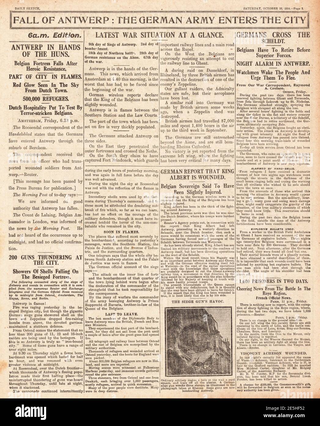 German newspaper 1914 hi-res stock photography and images - Alamy