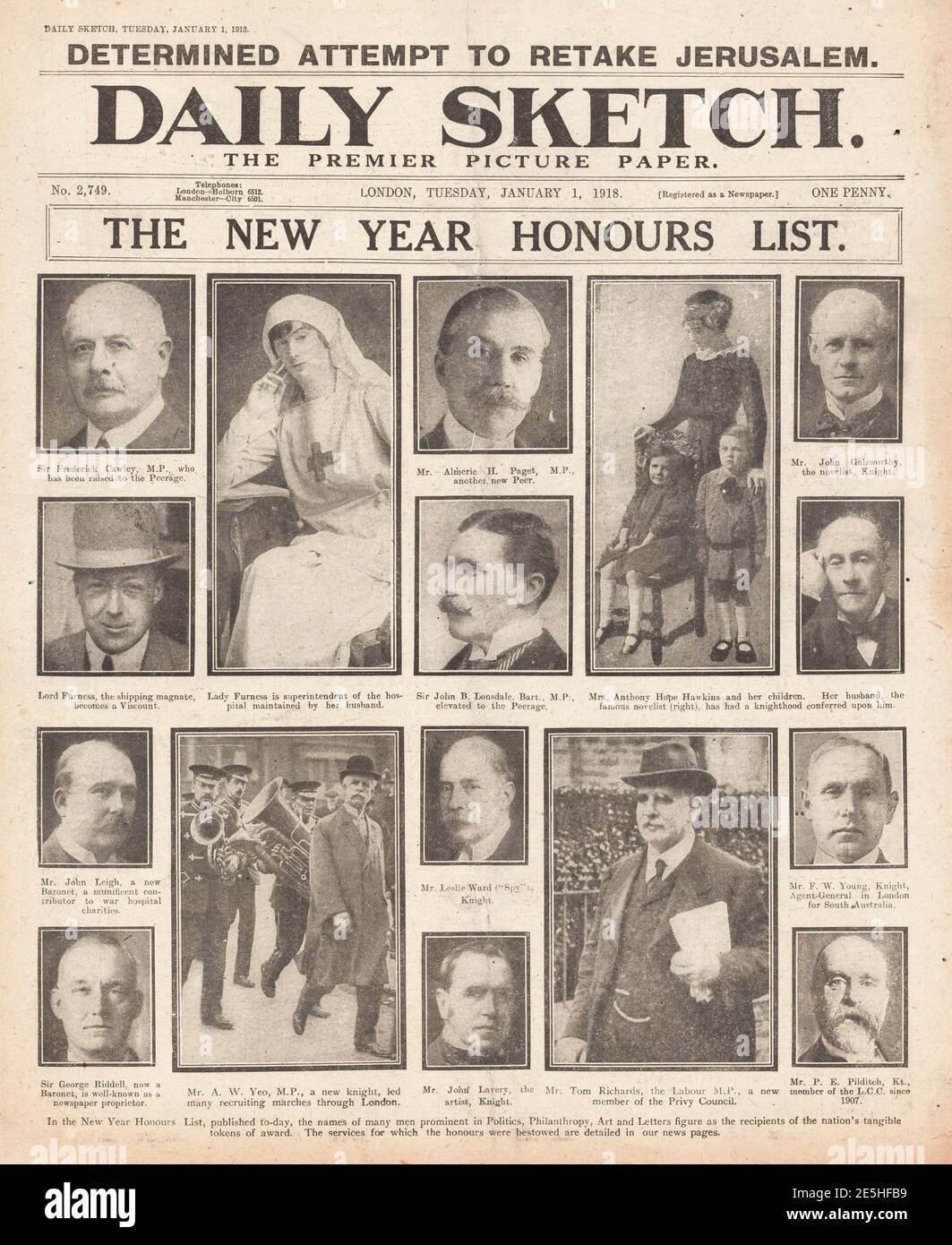 Honours list hi-res stock photography and images - Alamy