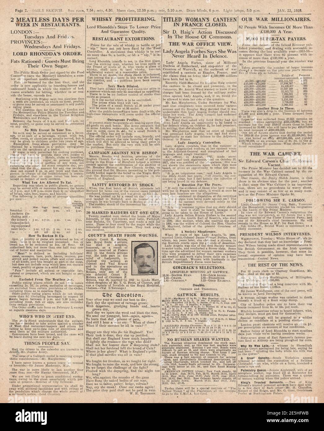 World war one rationing british hi-res stock photography and images - Alamy