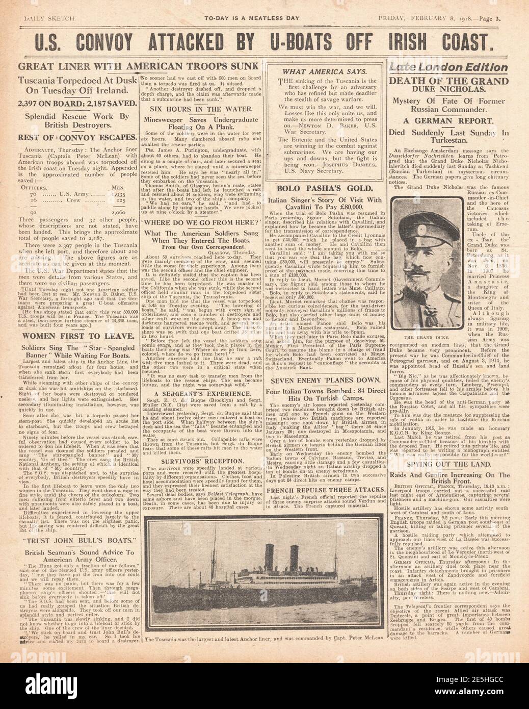 Tuscania sinking hi-res stock photography and images - Alamy