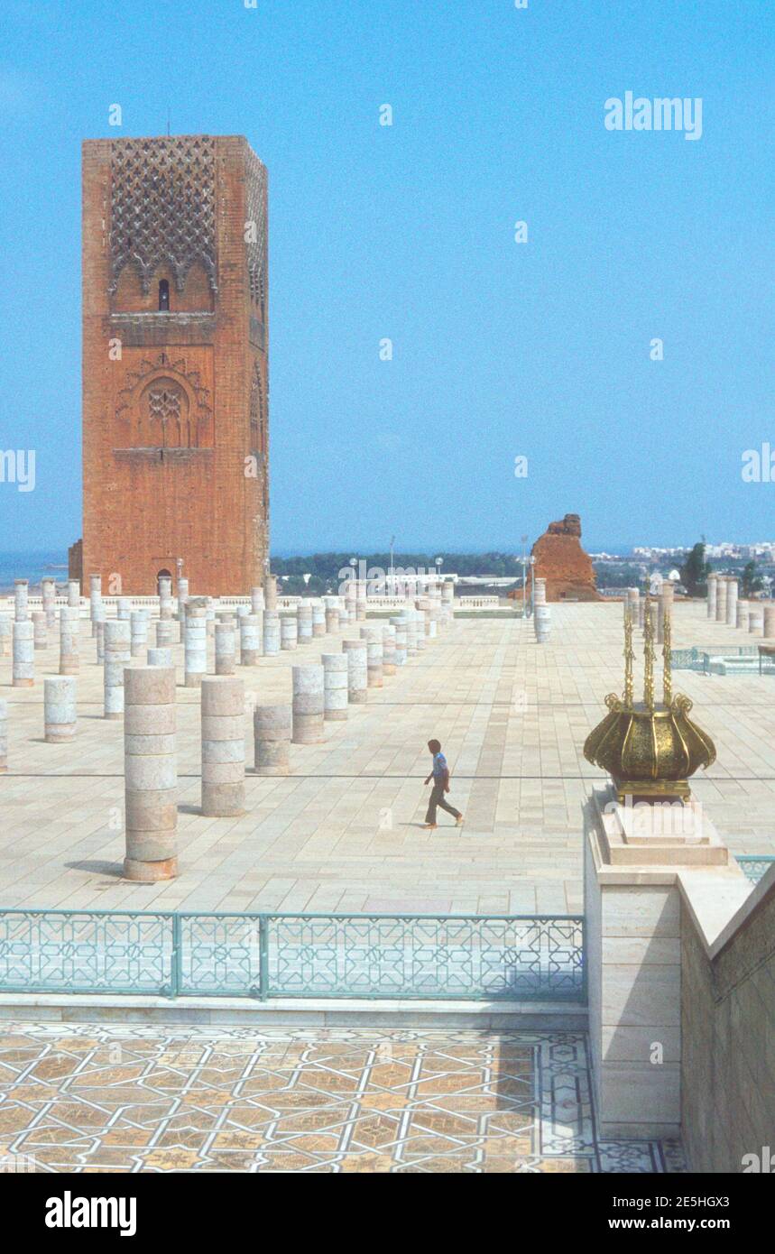 1984 Morocco Rabat - Rabat Morocco The unfinished Hassan`s Tower at the ...