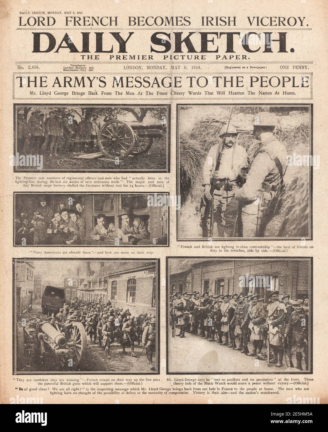 World war 1 british soldiers trenches hi-res stock photography and ...