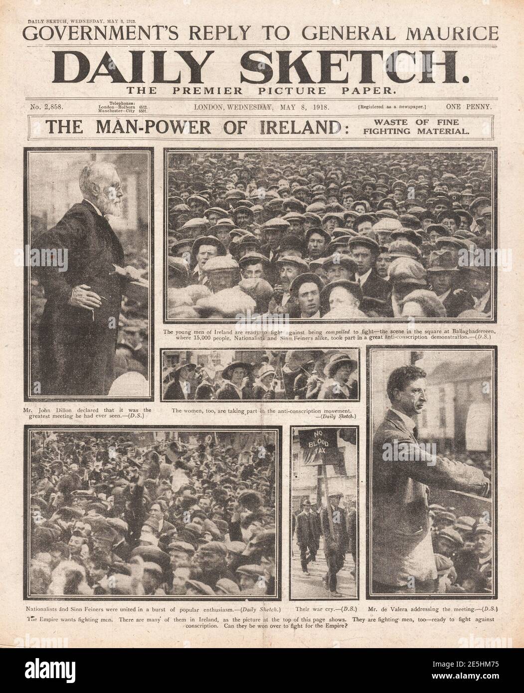 Irish newspaper hi-res stock photography and images - Alamy