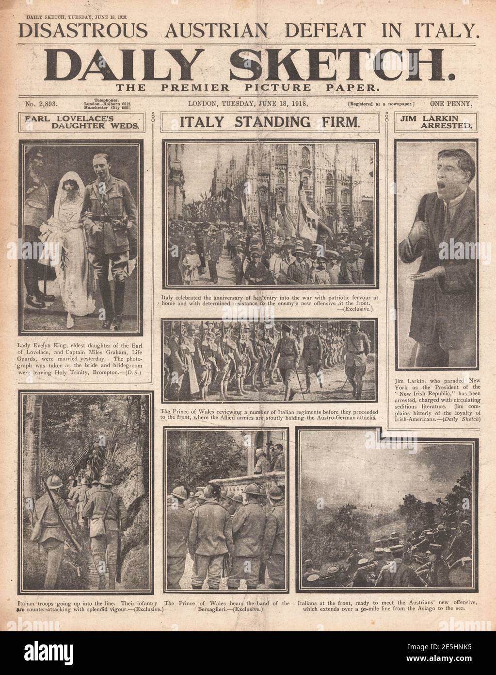 First world war italian trenches hi-res stock photography and images ...