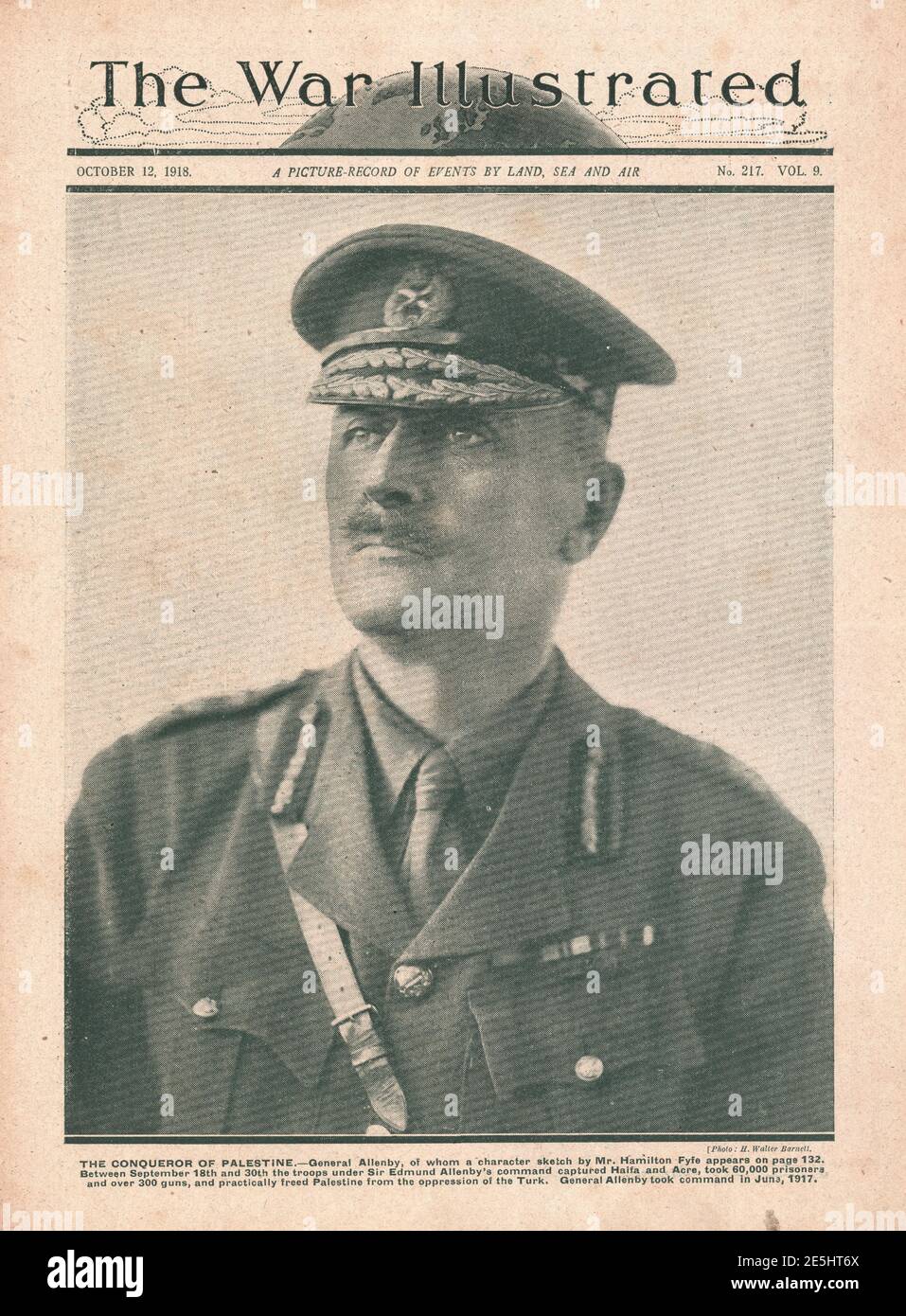 1918 The War Illustrated General Sir Edmund Allenby Stock Photo - Alamy