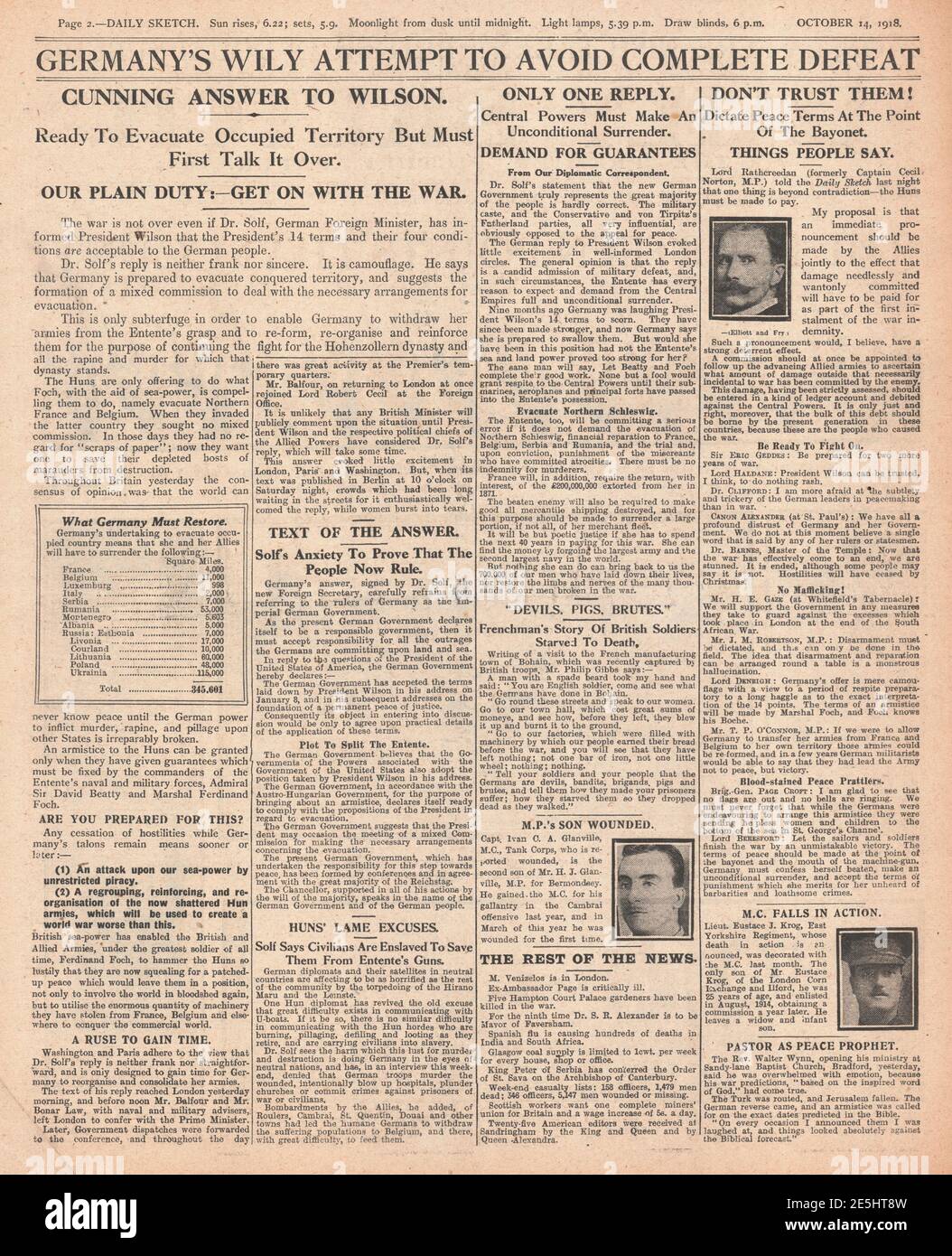 Woodrow Wilson 14 Points