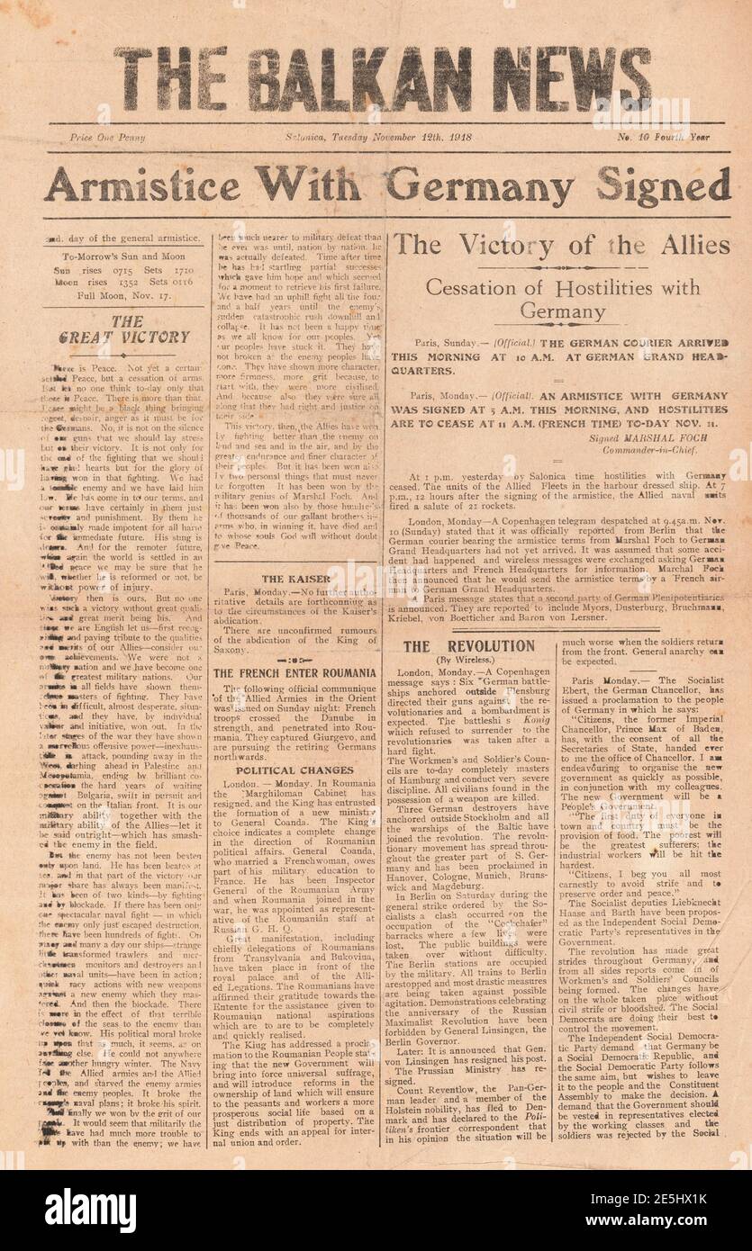 German surrender newspaper hi-res stock photography and images - Alamy