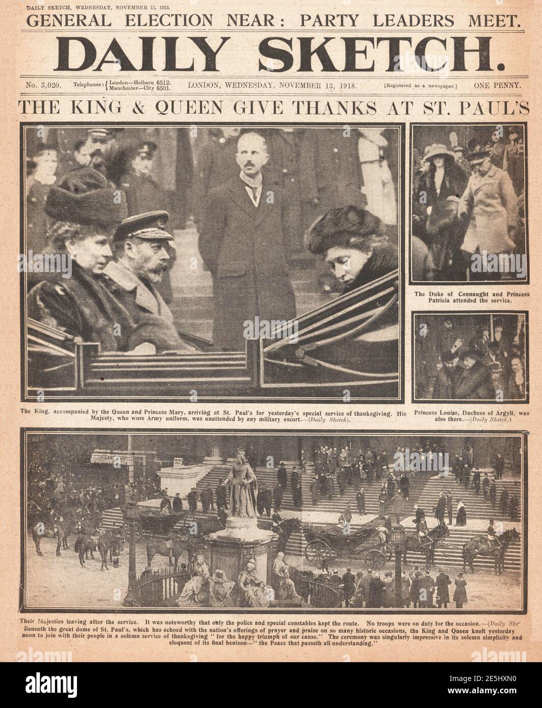 Newspaper war victory 1918 hi-res stock photography and images - Alamy