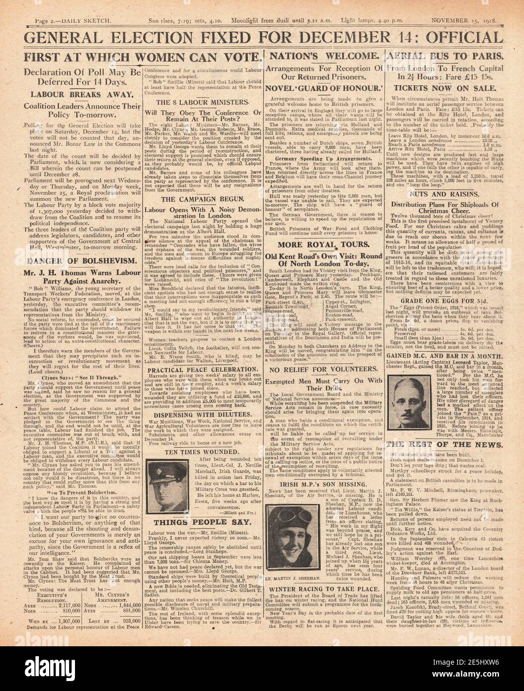 British general election 1918 hi-res stock photography and images - Alamy