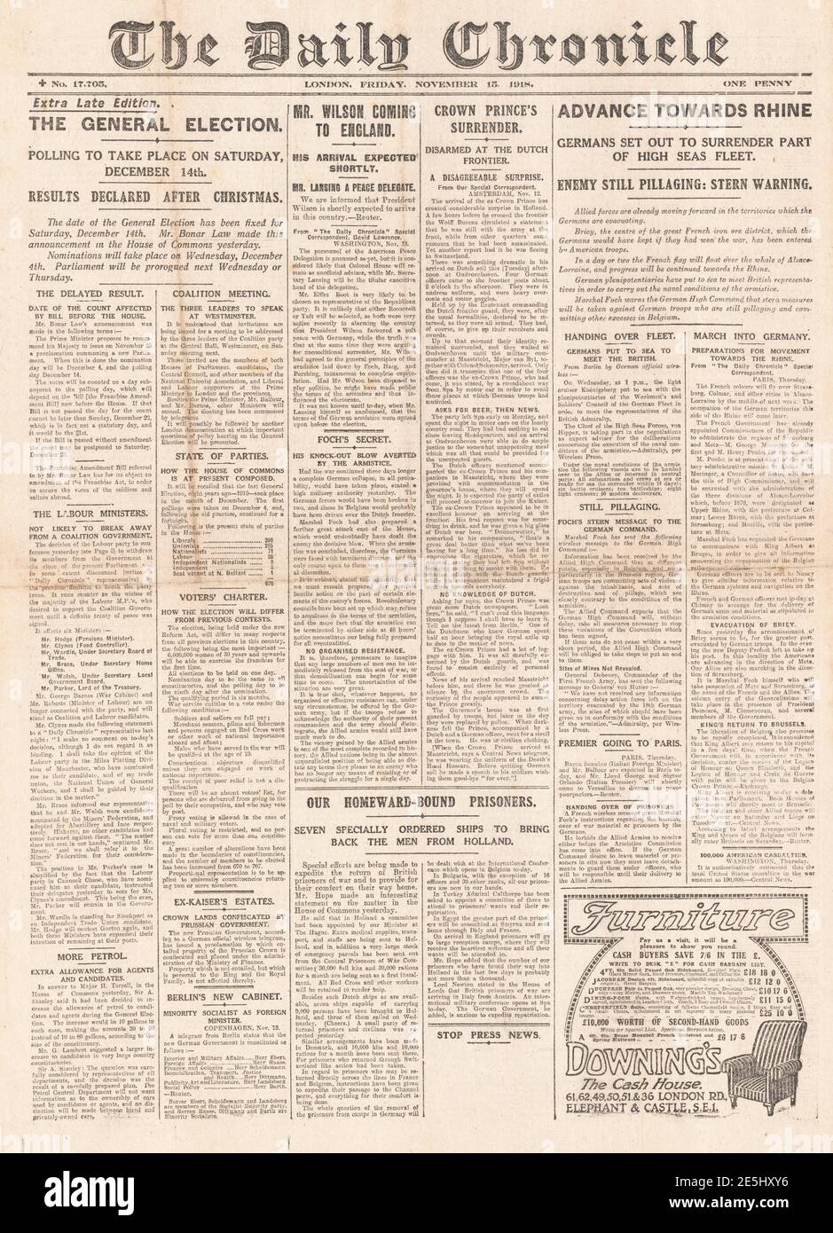 British general election 1918 hi-res stock photography and images - Alamy