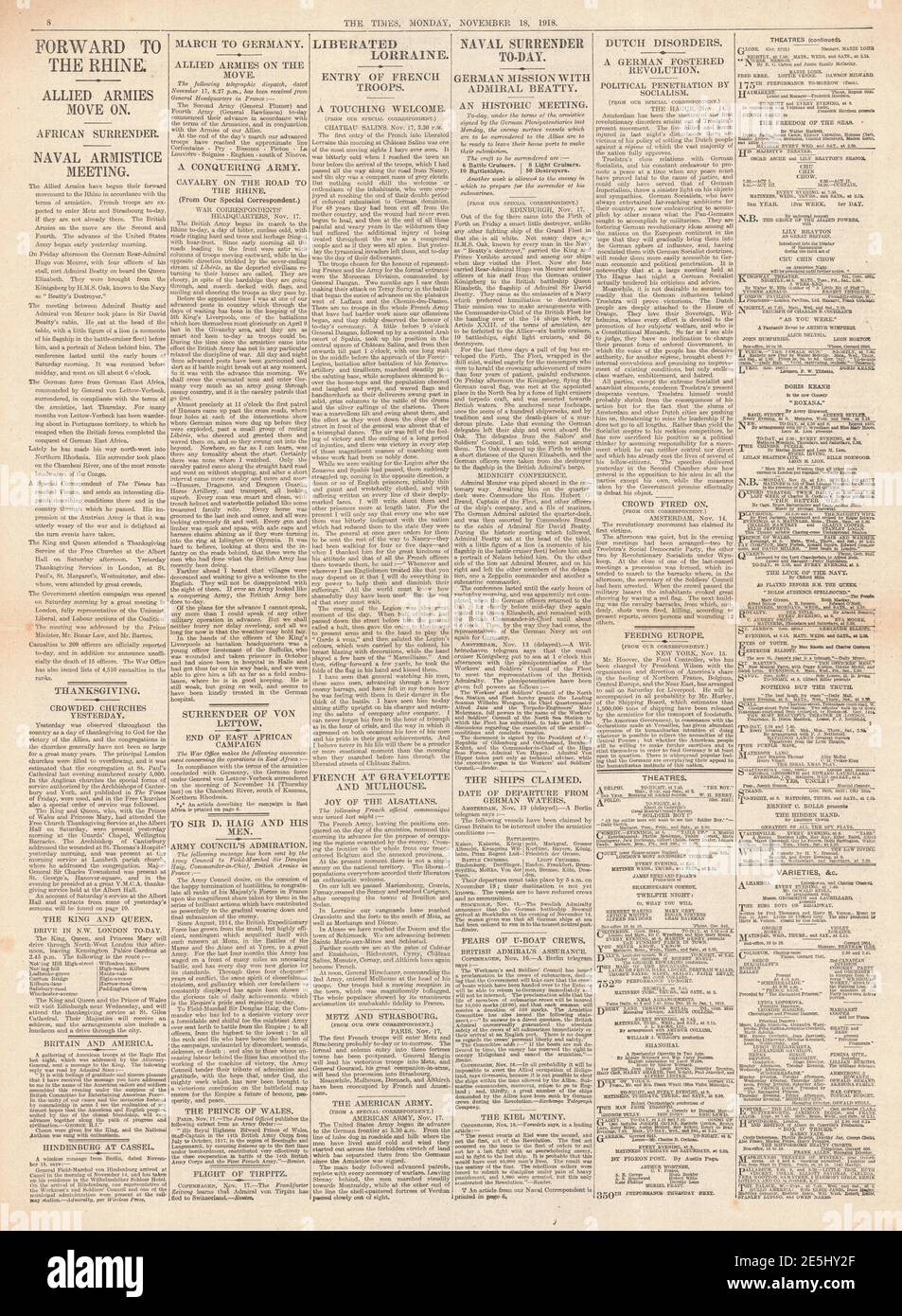German surrender newspaper hi-res stock photography and images - Alamy