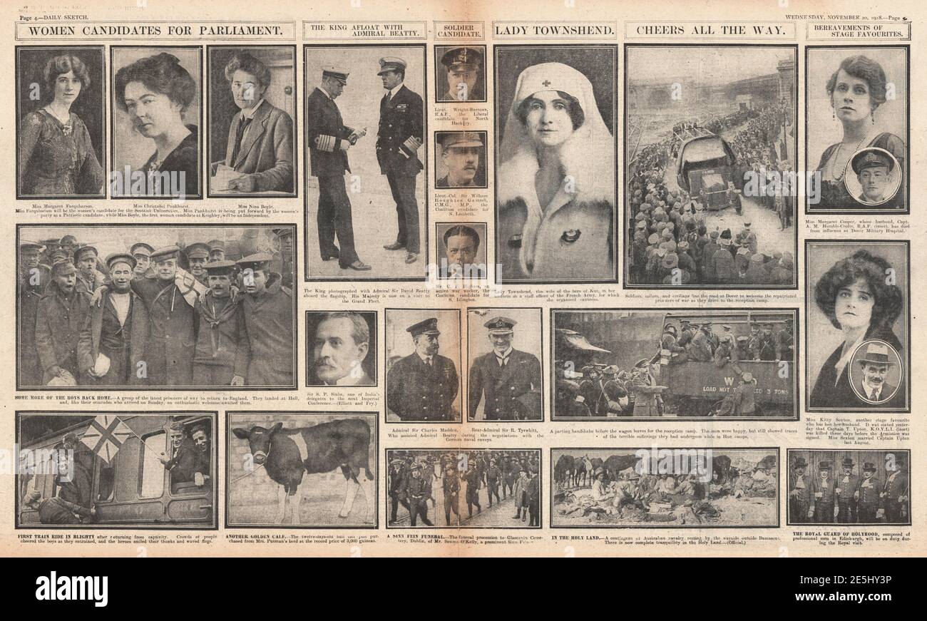 British general election 1918 hi-res stock photography and images - Alamy