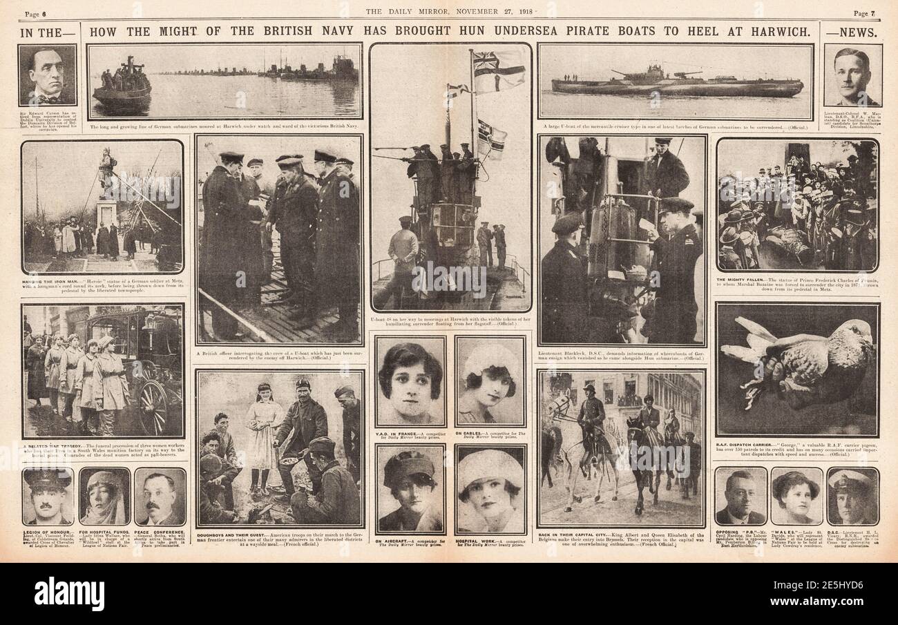 German Fleet Surrender 1918 High Resolution Stock Photography and ...