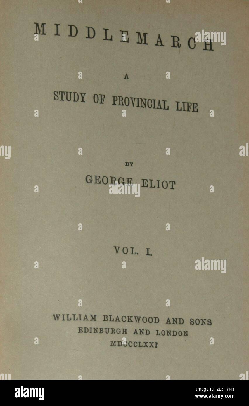 Middlemarch hi-res stock photography and images - Alamy