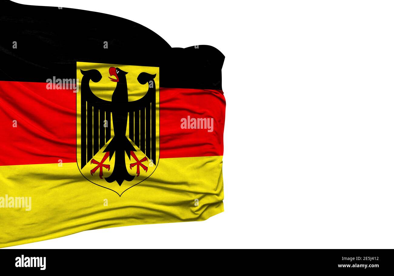 Germany flag isolated on white background Stock Photo - Alamy