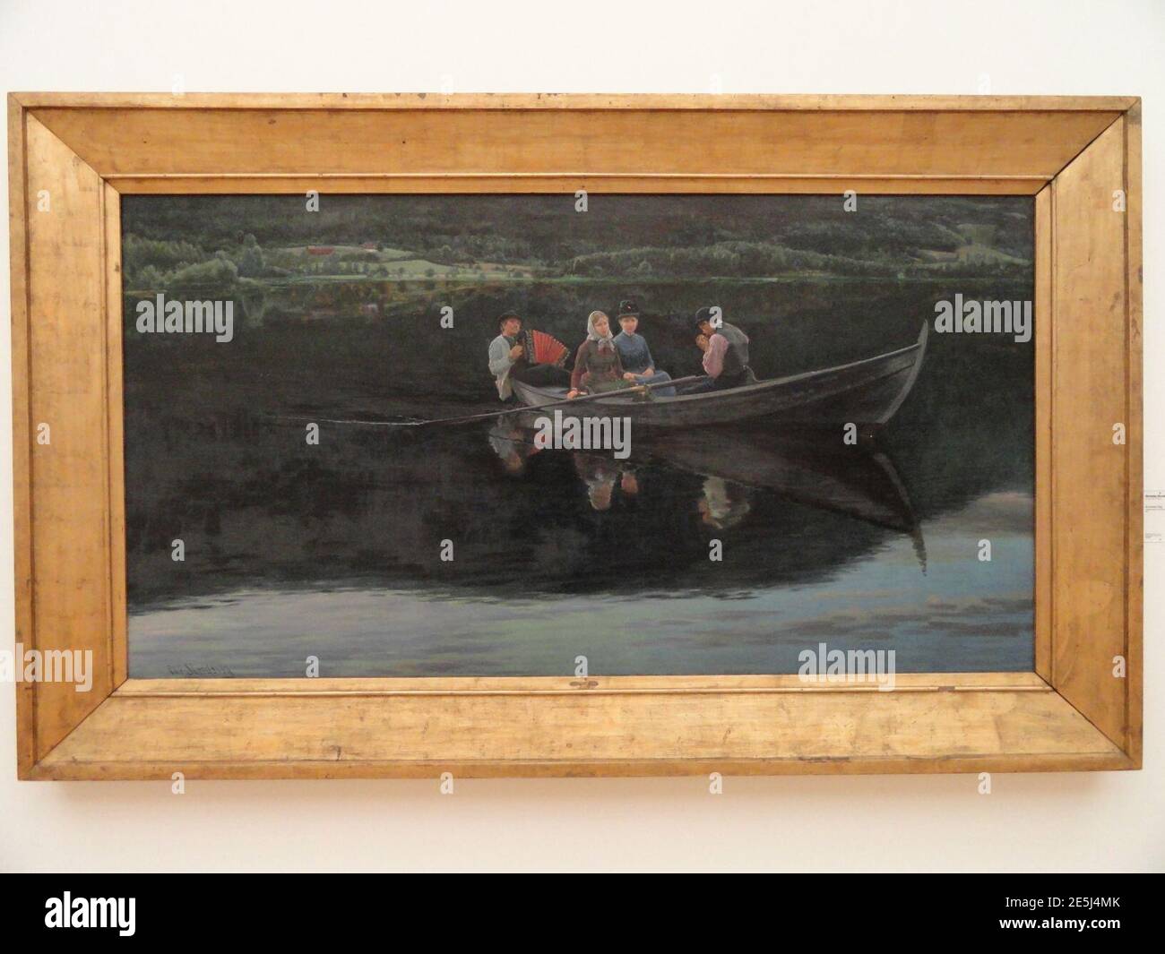 Midsummer's Eve in Norway by Christian Skredsvig Stock Photo - Alamy