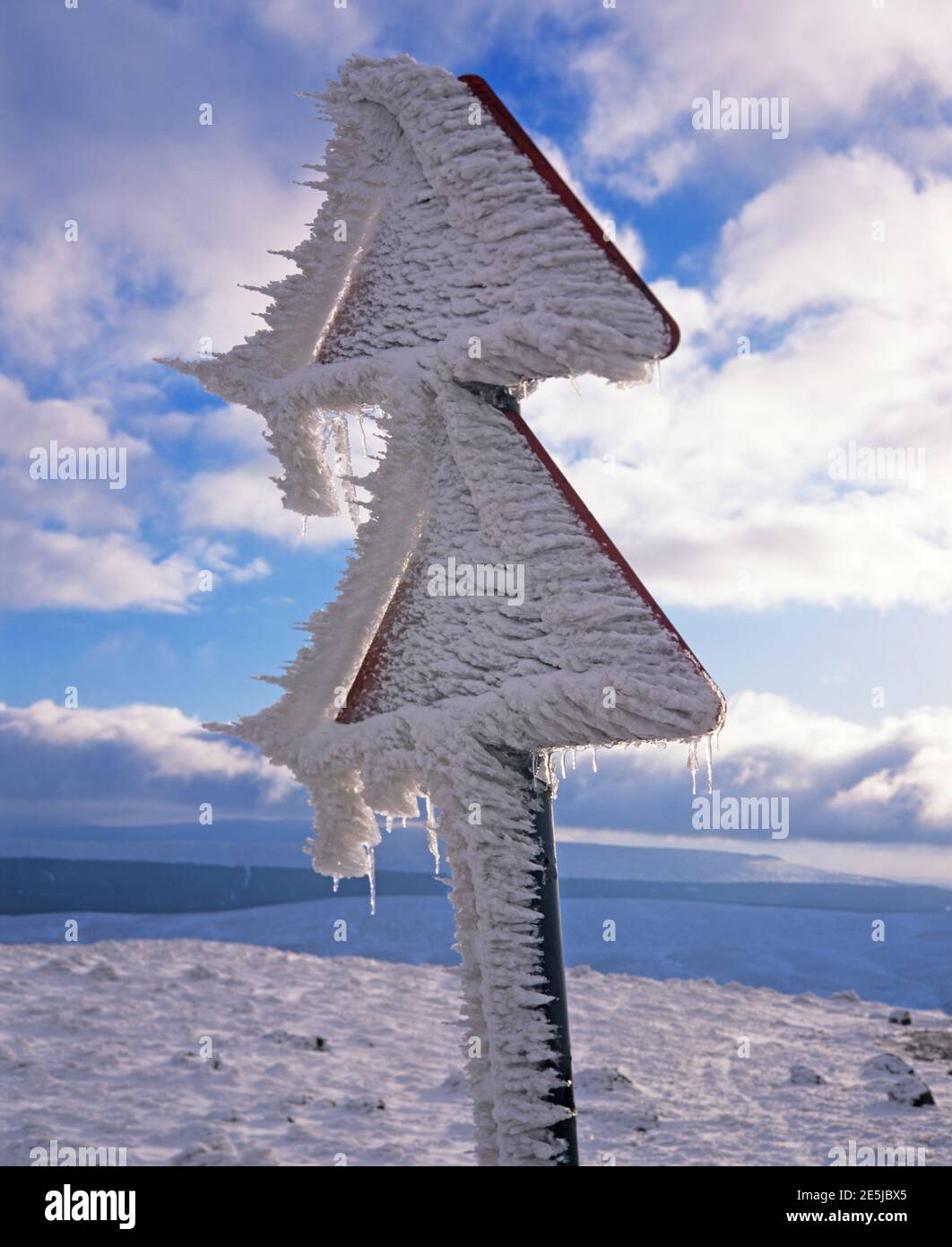 frozen ice icicles icy freeze freezing cold wind windy wintertime ...