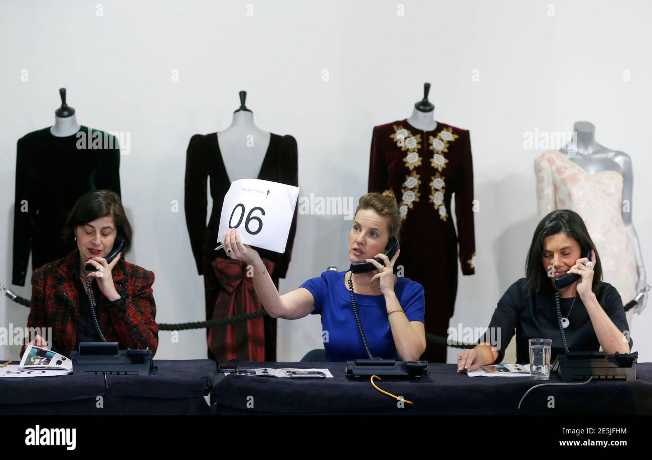 Princess Diana Dress Auction High Resolution Stock Photography and ...