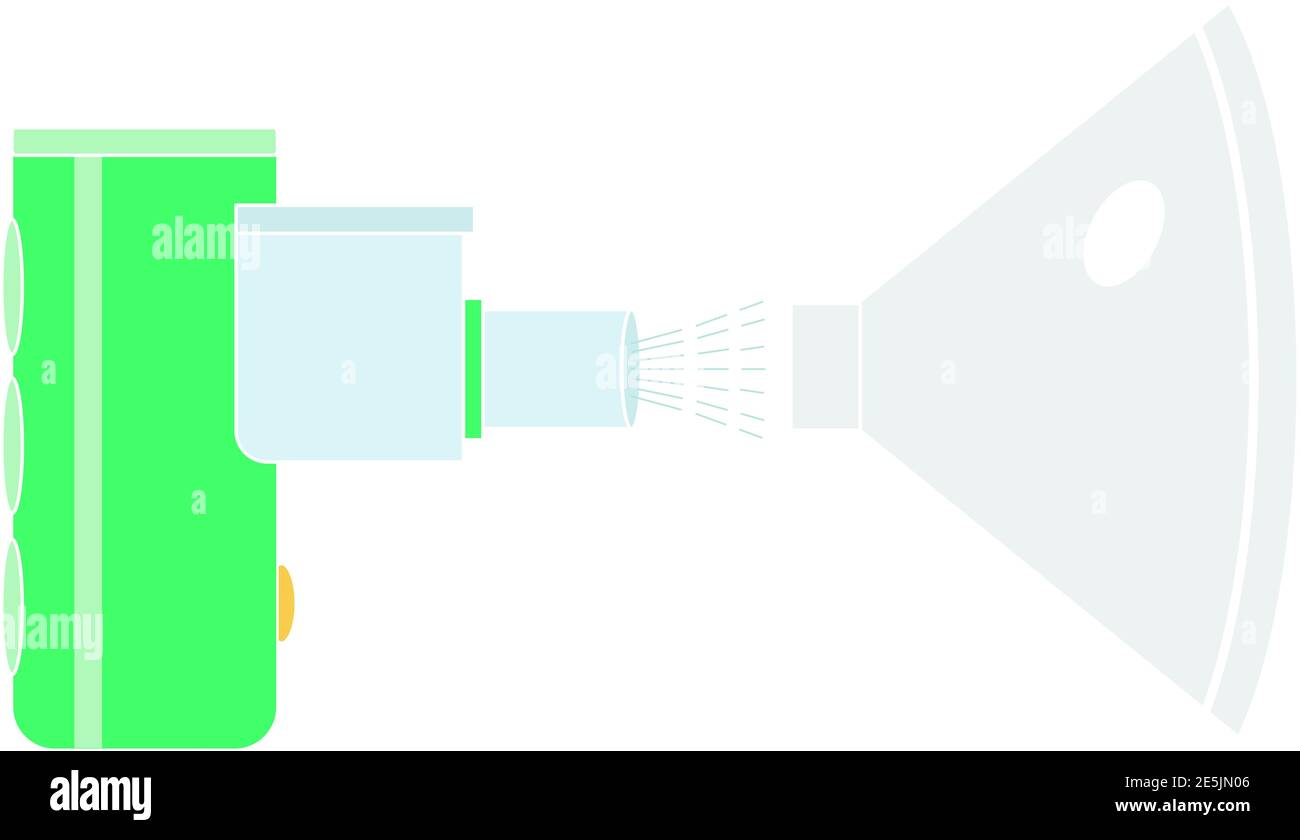 Portable individual nebulizer for throat and nose treatment. Medical ...