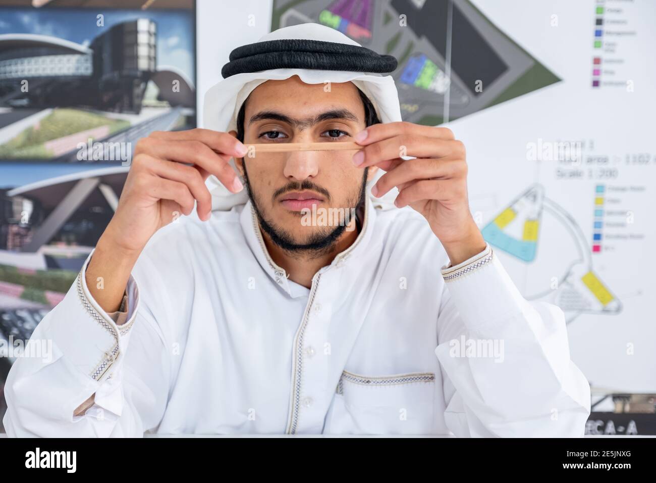 Adult man and thinking and middle east hi-res stock photography and ...