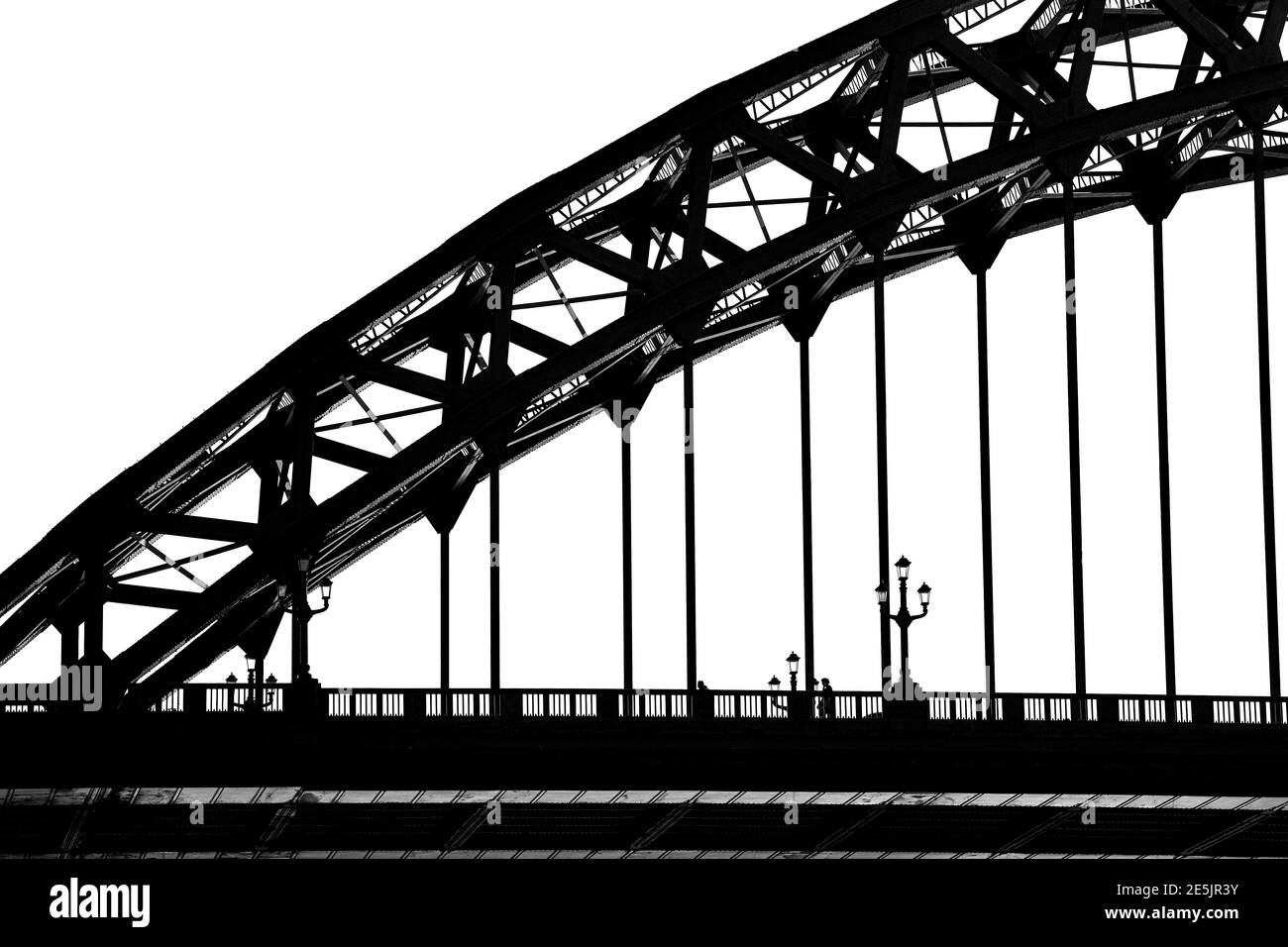 The iconic Tyne Bridge in Newcastle Upon Tyne, Tyneside, North East ...