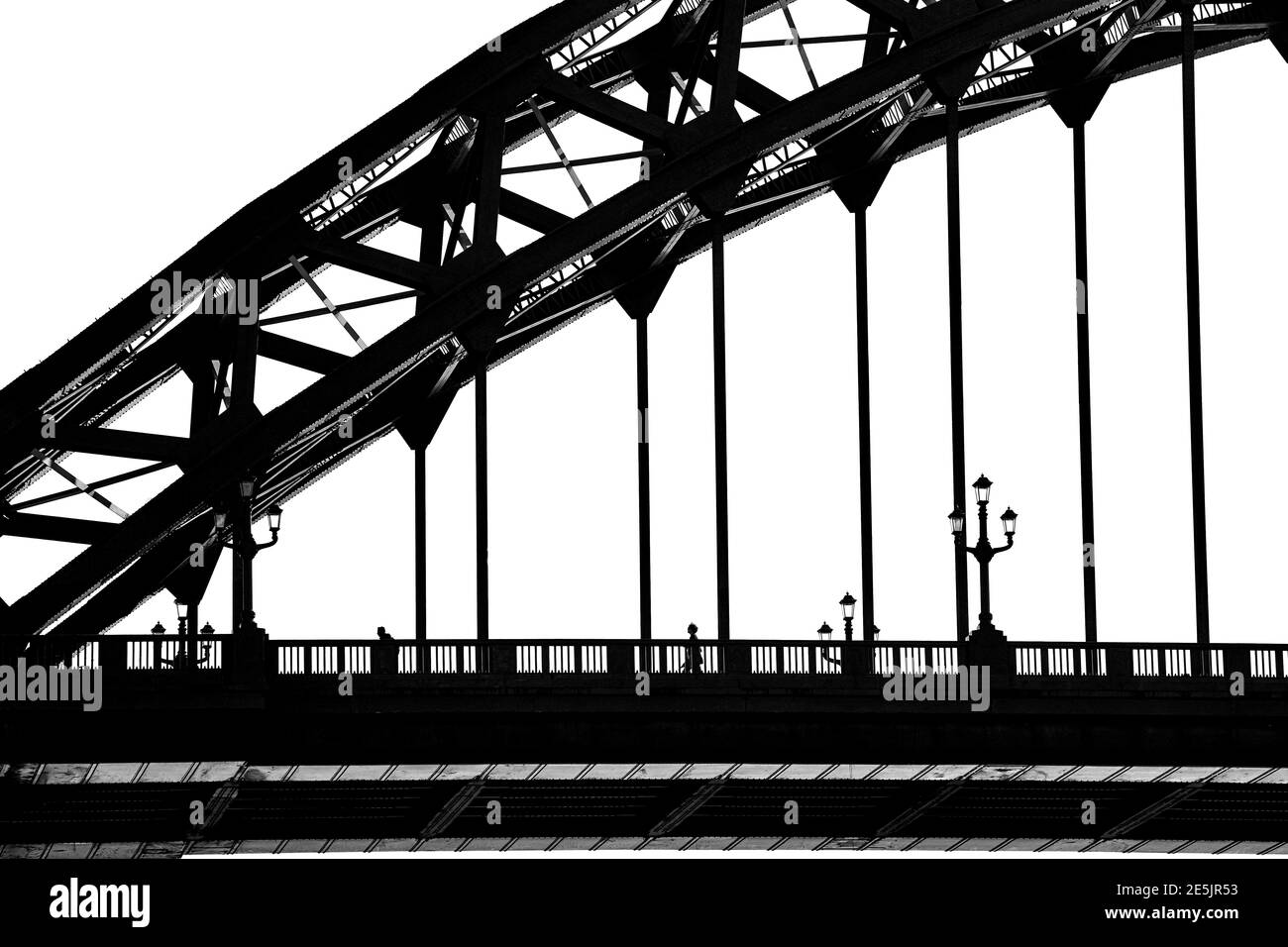 The iconic Tyne Bridge in Newcastle Upon Tyne, Tyneside, North East ...