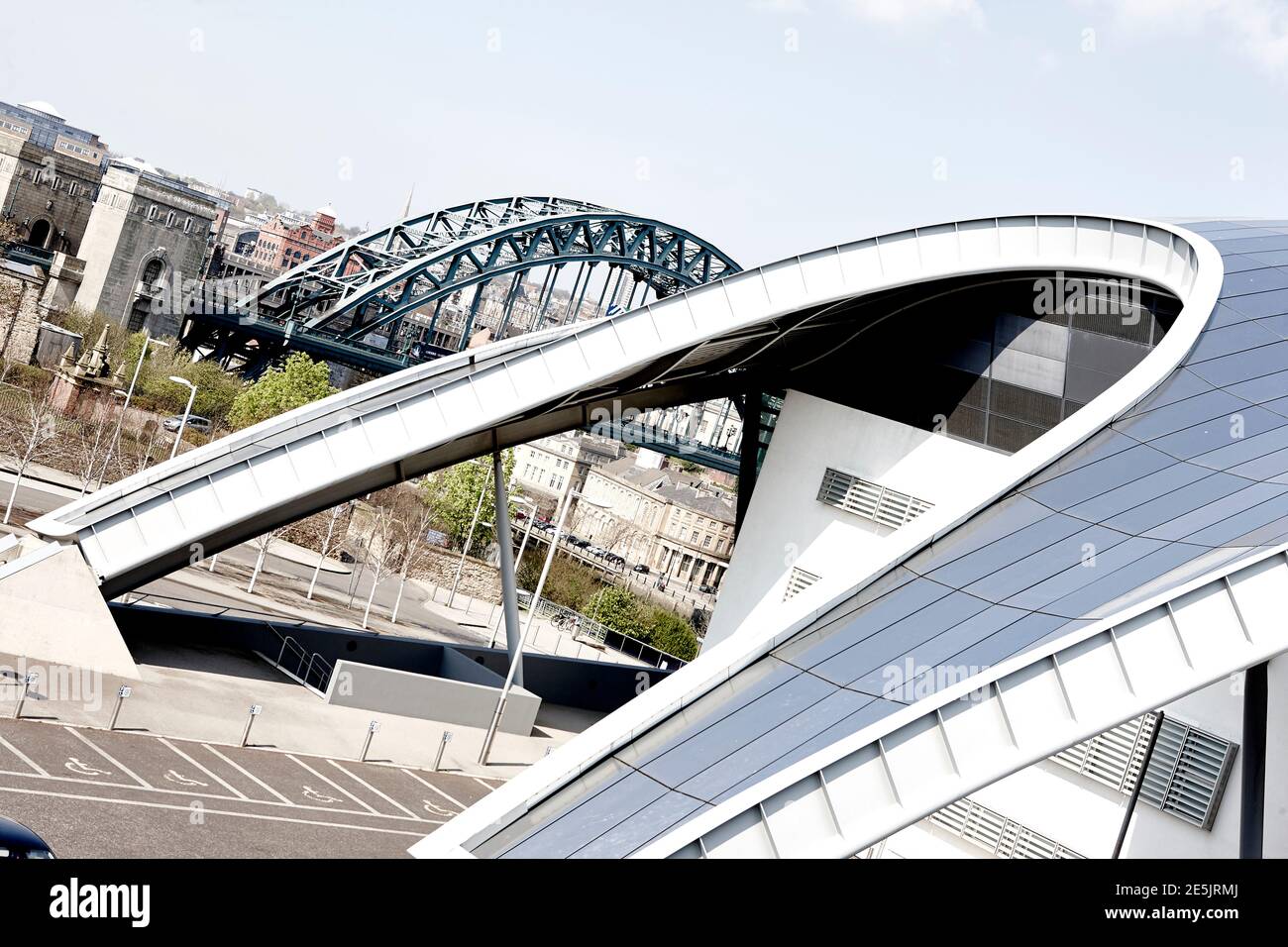 The Sage Gateshead Concert Hall on the South Bank of the River Tyne in ...