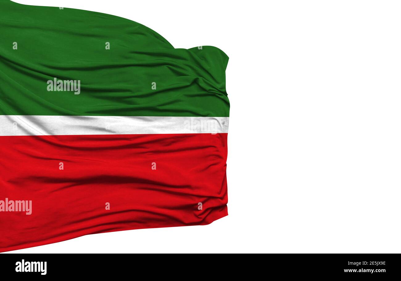 Tatarstan flag isolated on white background Stock Photo - Alamy