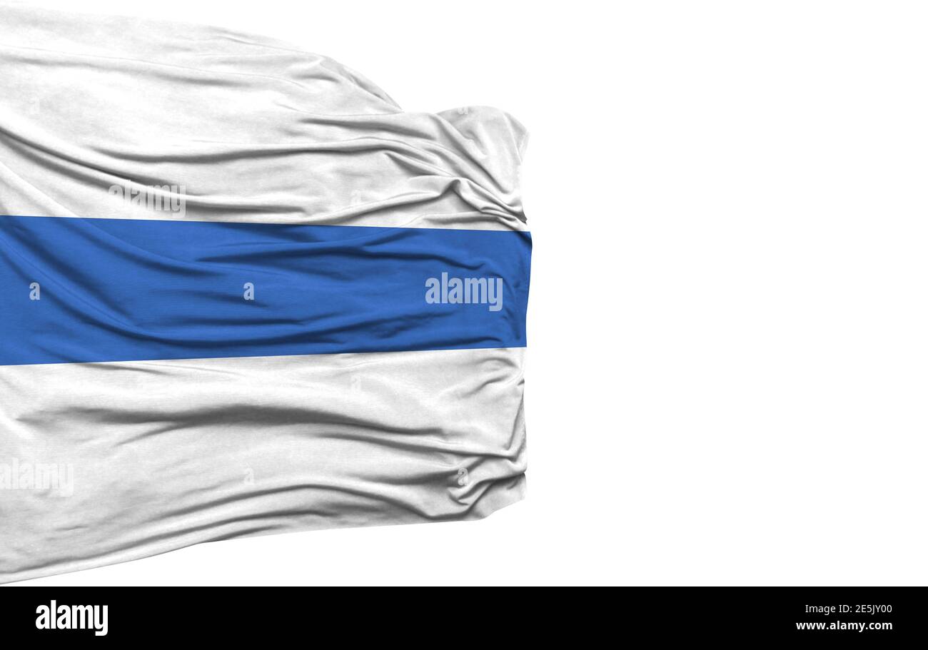 Altai Republic flag isolated on white background Stock Photo - Alamy