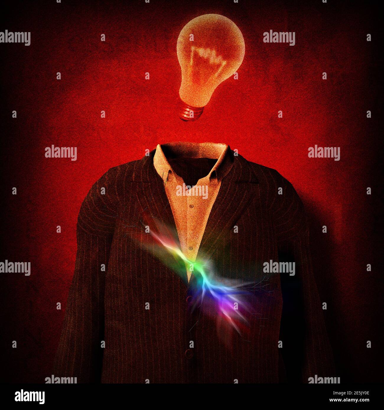 Eureka suit. Surreal art Stock Photo - Alamy