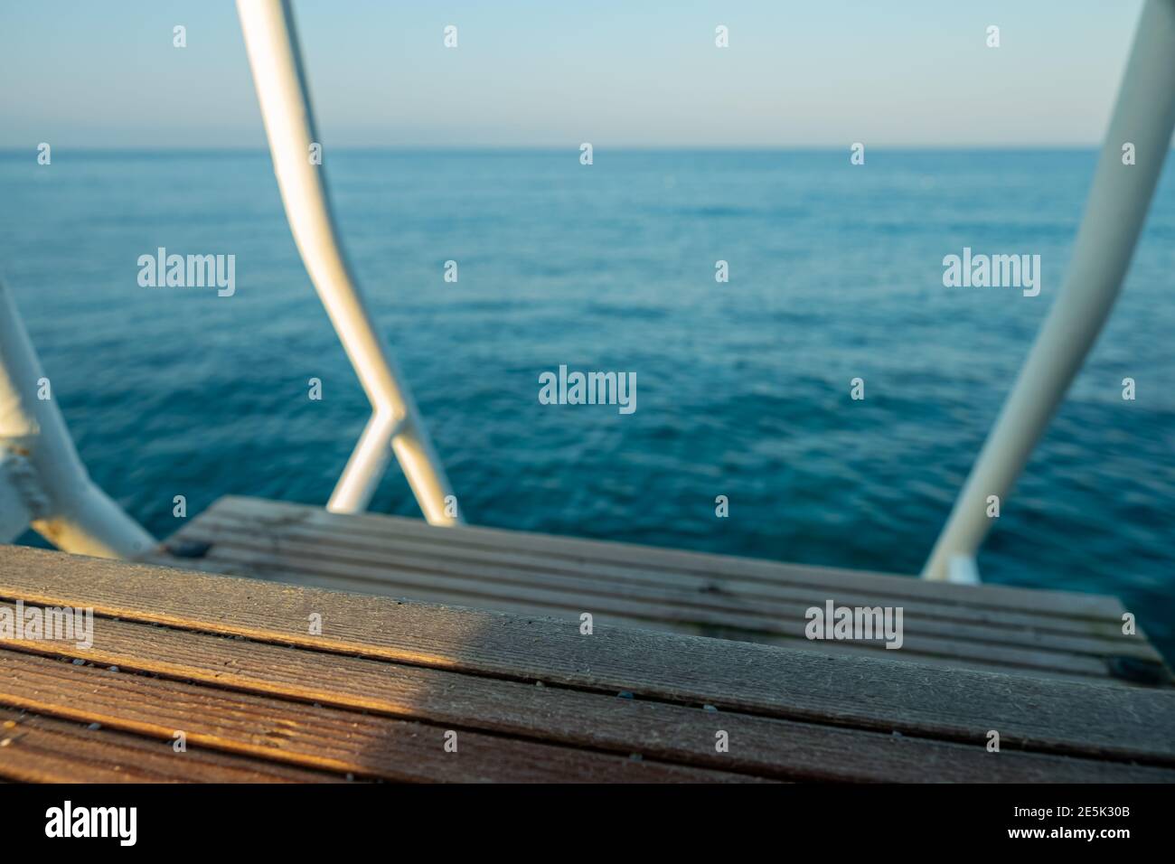 Old wooden pier stairs lake hi-res stock photography and images - Alamy