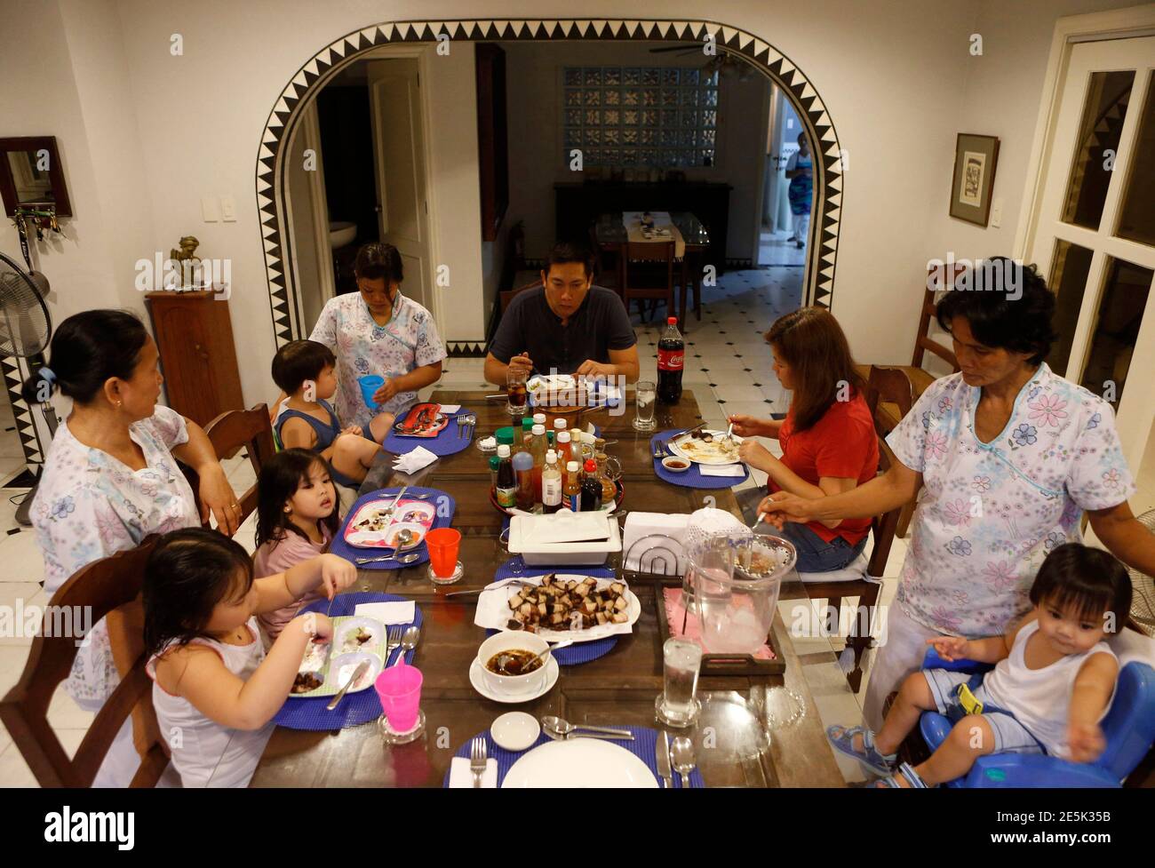 Philippines family dinner hi-res stock photography and images - Alamy