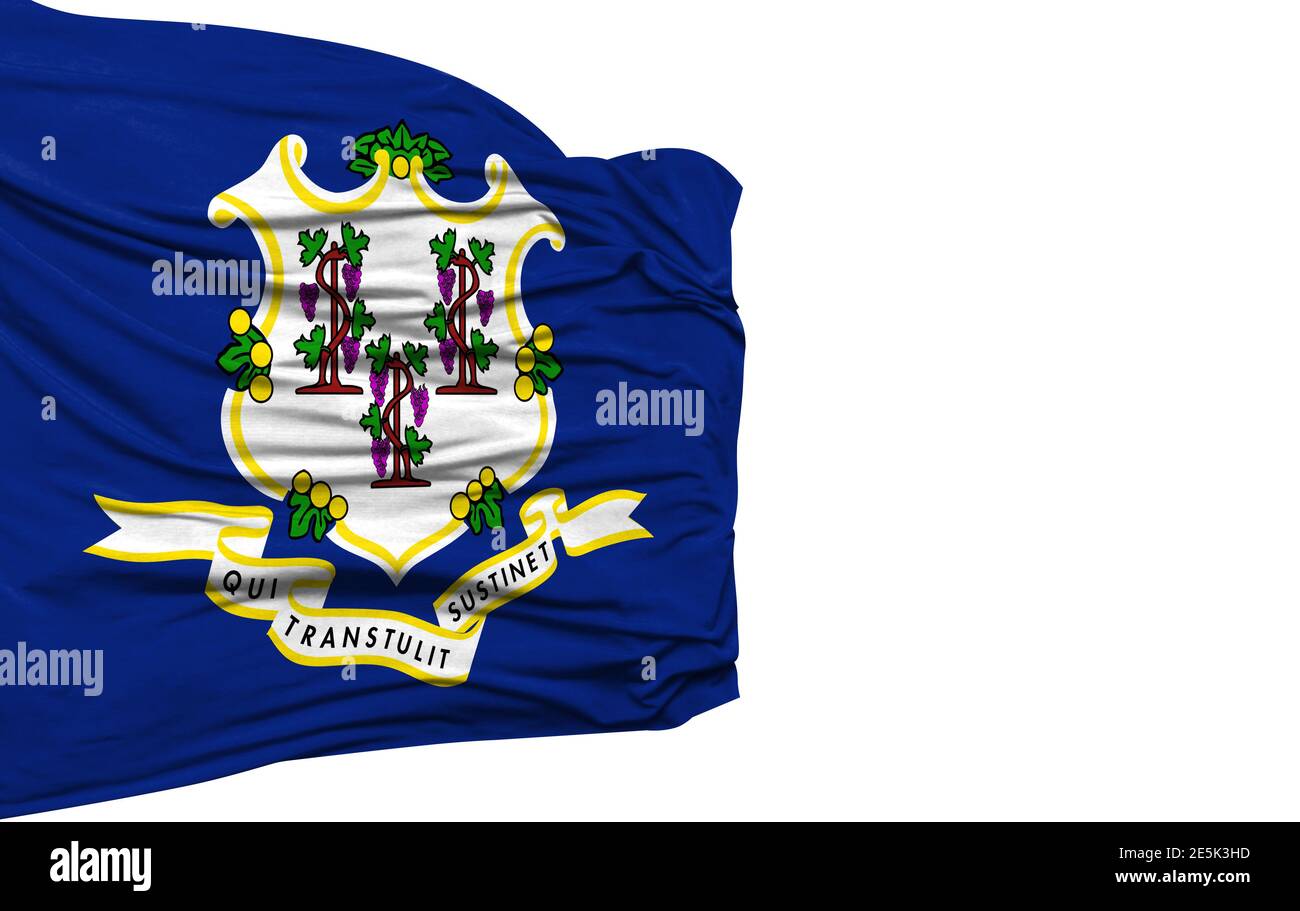 Flag connecticut on wind hi-res stock photography and images - Alamy