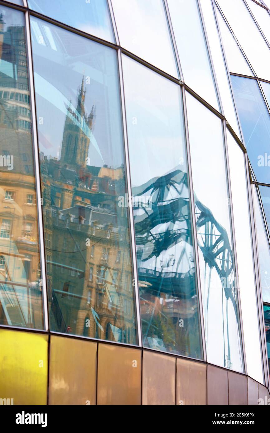 The Sage Gateshead Concert Hall on the South Bank of the River Tyne in ...