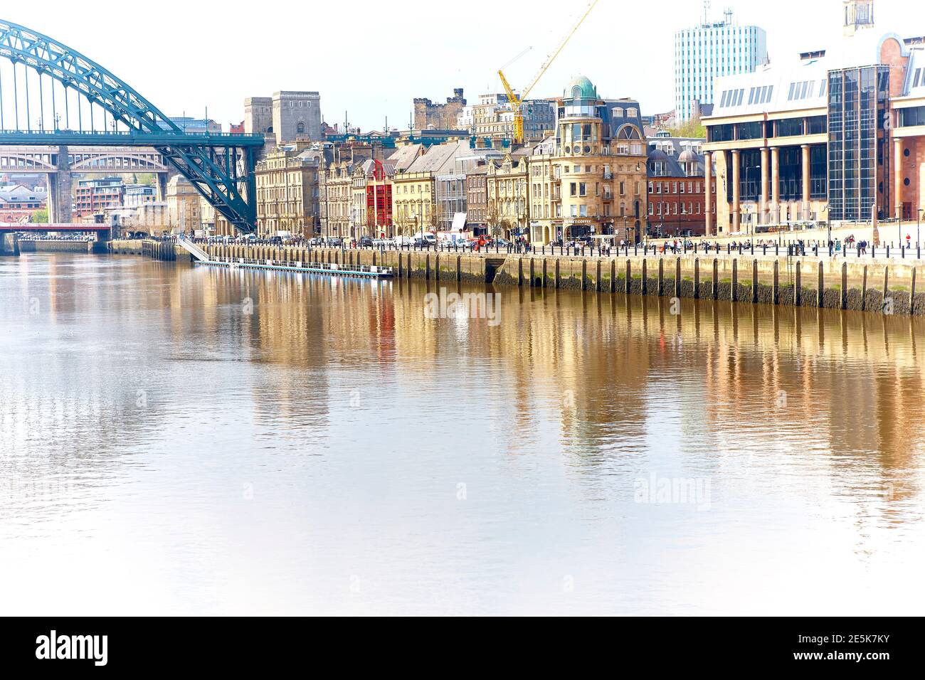 View of the Quayside from Gateshead in Newcastle Upon Tyne, Tyneside ...
