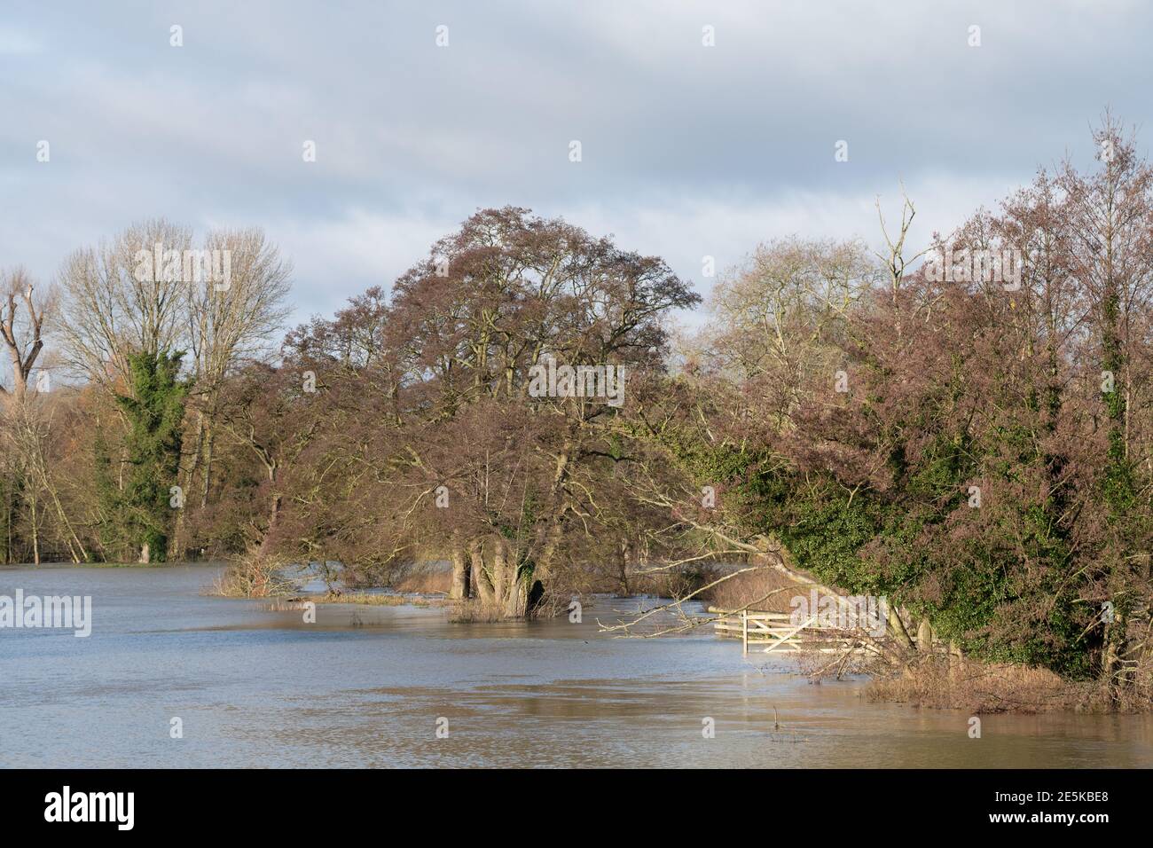 River Brett floods in winter Stock Photo - Alamy