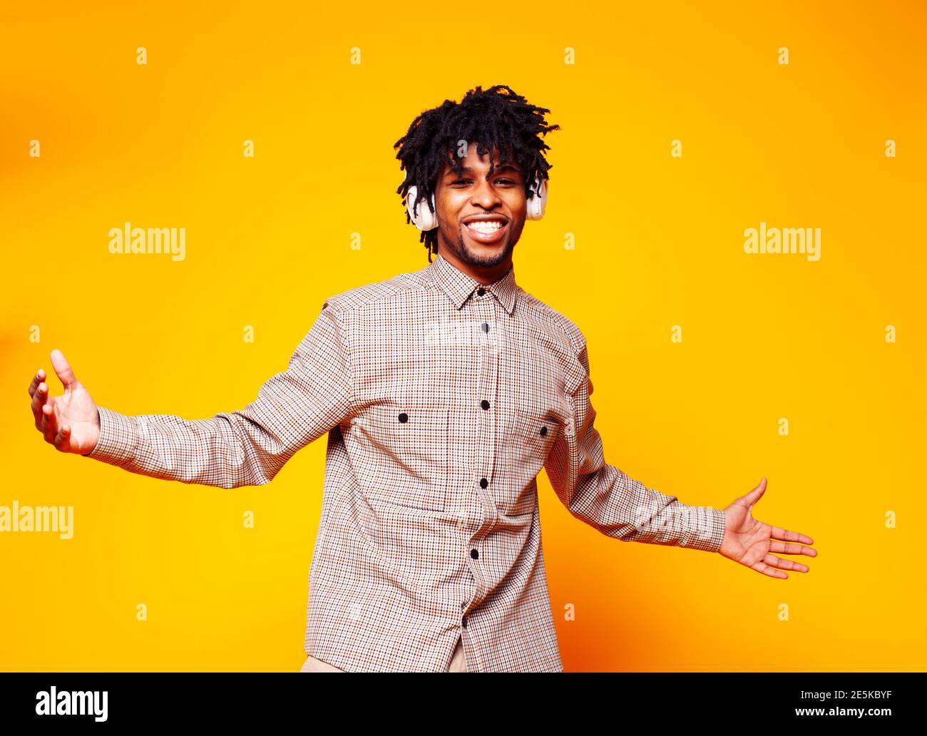 young handsome african american guy student posing cheerful and ...
