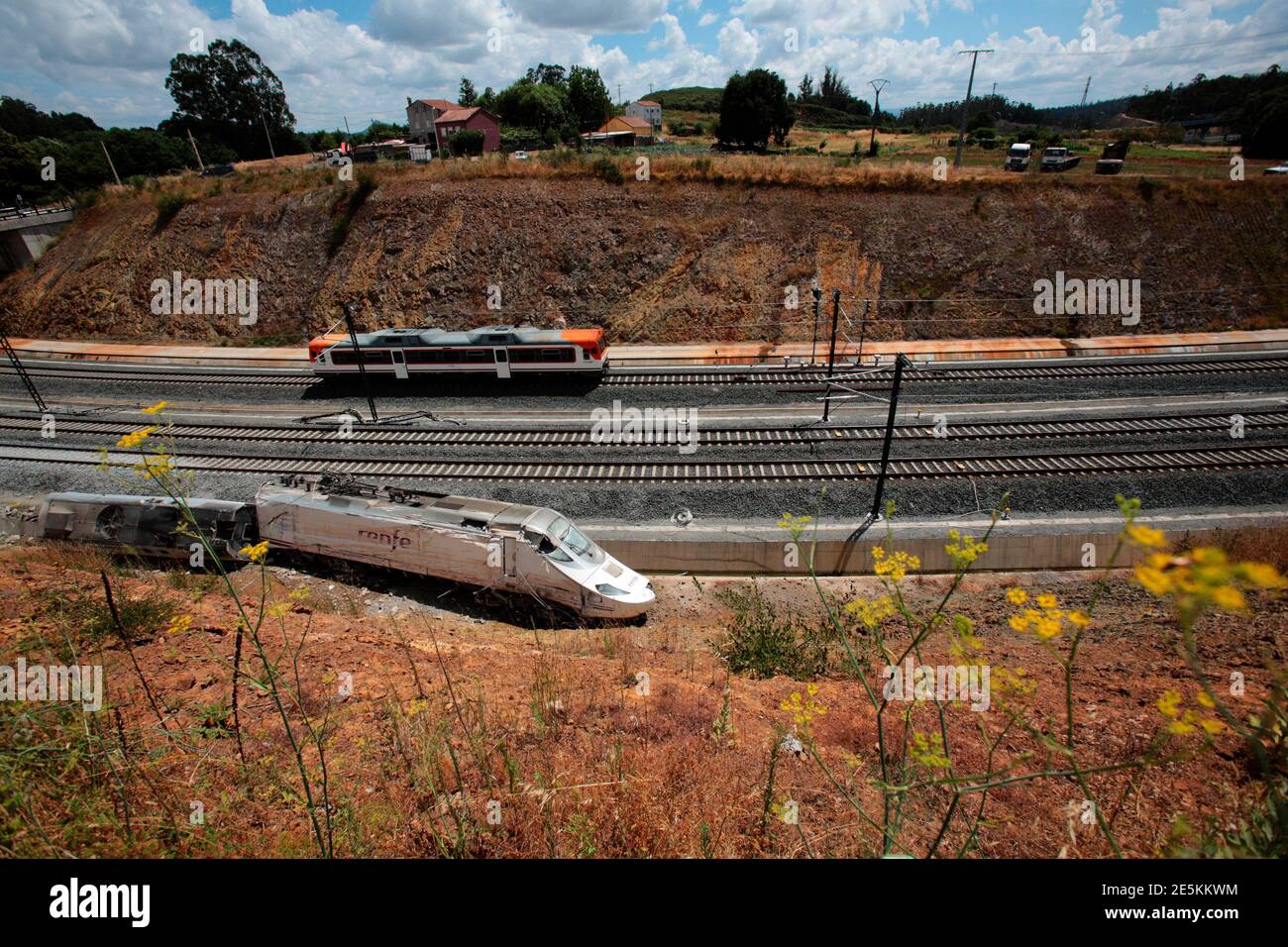 Wrecked train engine hi-res stock photography and images - Alamy
