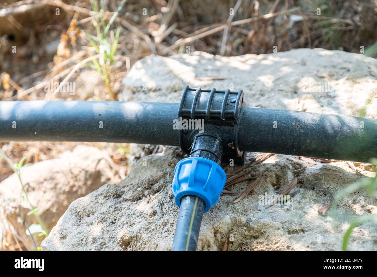 Pipes for water transmission system for homes and farms Stock Photo - Alamy