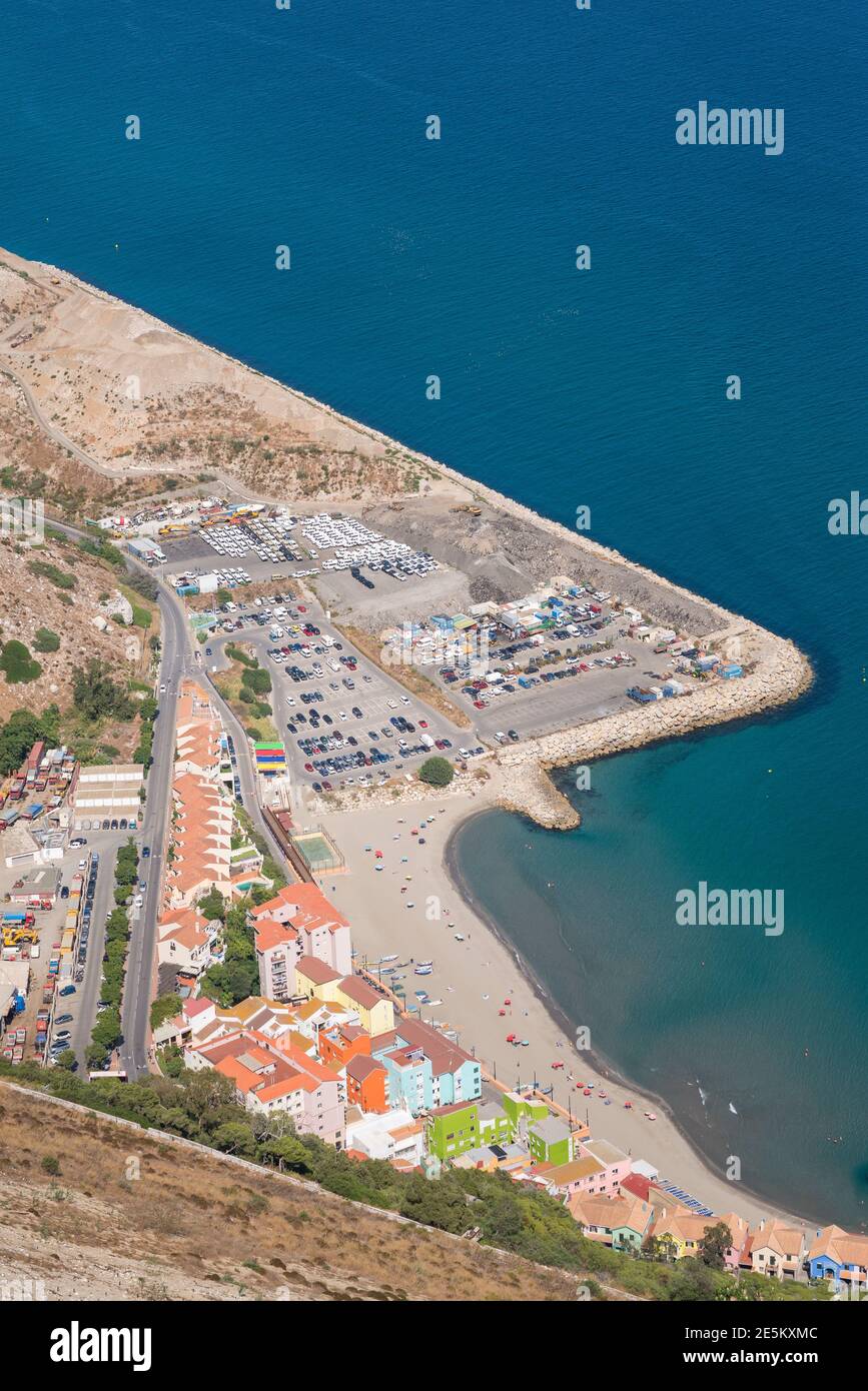 Coastline of Gibraltar Stock Photo - Alamy