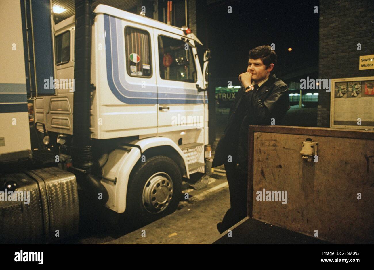 Customs officers checking documents and freight in Port of Dover ...