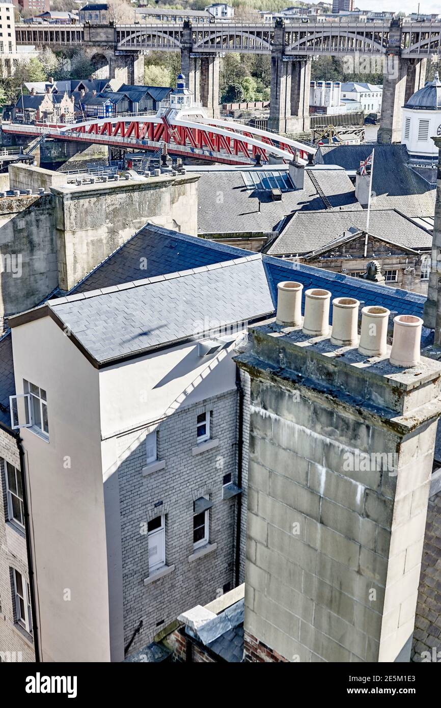 Aerial view of newcastle upon tyne hi-res stock photography and images ...