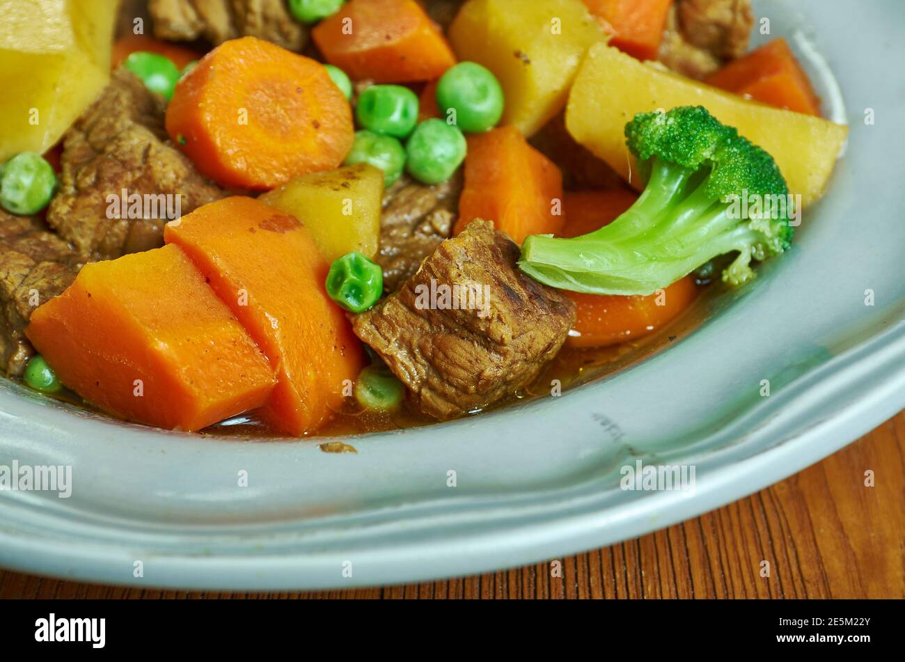 Kompir mandza - simple North Macedonian potato stew Stock Photo - Alamy
