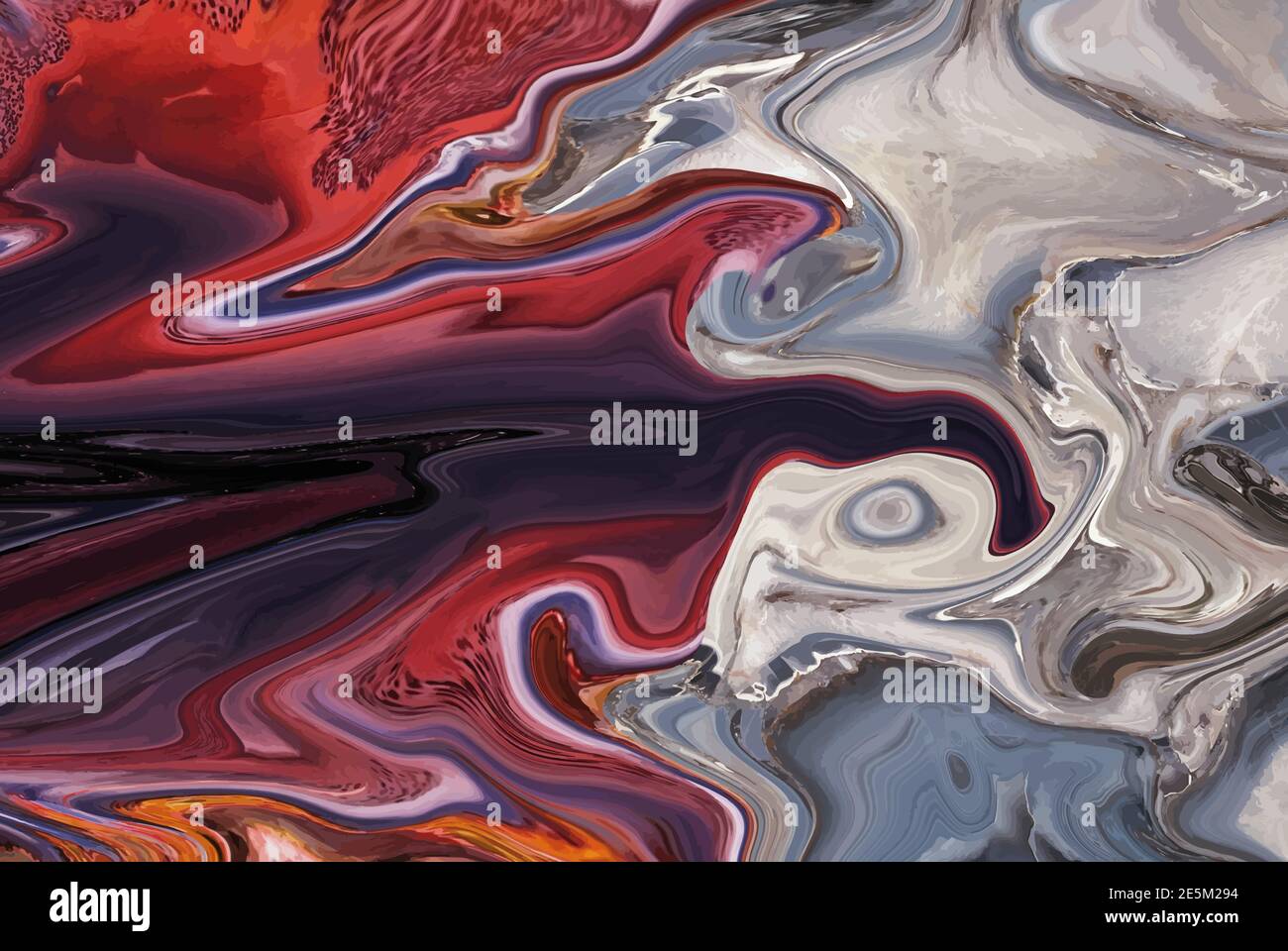 Minimalist cover with liquid marble texture for postcard, booklet ...